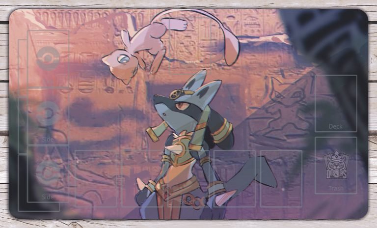 Playmat Pokémon - Lucario & Mew - Dos Reis Playmats