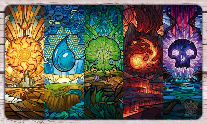 Playmat Magic The Gathering - Dominaria United Lands (Exclusivo) - Dos ...