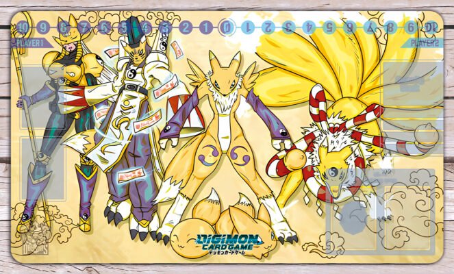 Playmat Digimon - Renamon Evolutions - Dos Reis Playmats