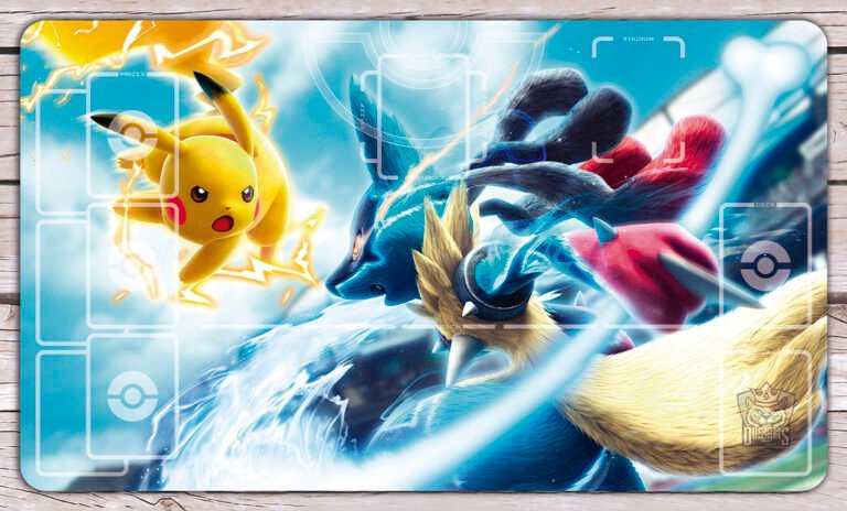 Playmat Pokémon - Pikachu & Lucario - Dos Reis Playmats