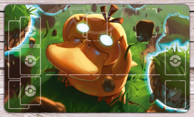 Playmat Pokémon - Psyduck - Dos Reis Playmats