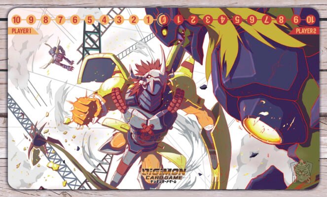 Playmat Digimon - War Greymon & Diaboromon - Dos Reis Playmats