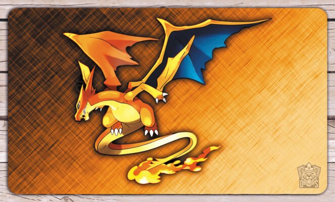 Playmat Pokémon - Mega Charizard Y - Dos Reis Playmats