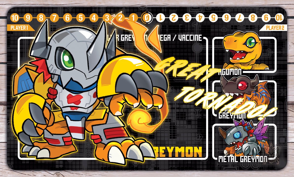 Playmat Digimon - Personalizado (Exclusivo) (Leia Descrição) - Dos Reis ...